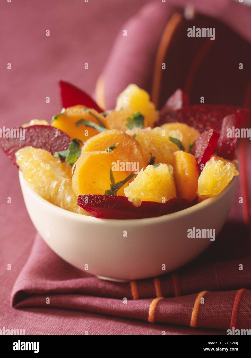 Beetroot,carrot and orange salad Stock Photo - Alamy