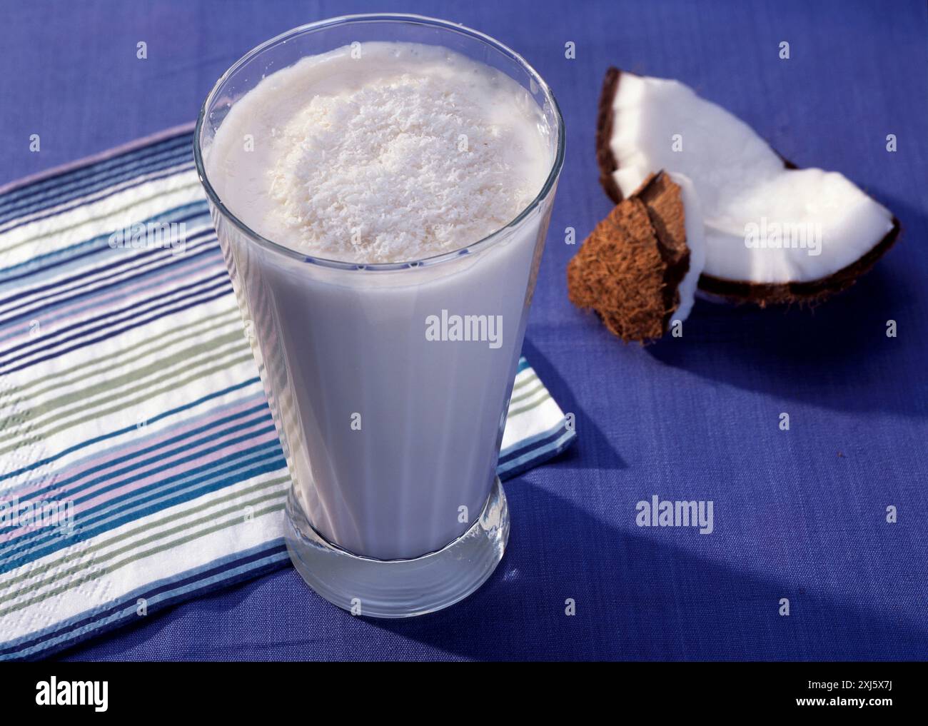 Coconut Danette milk shake Stock Photo - Alamy