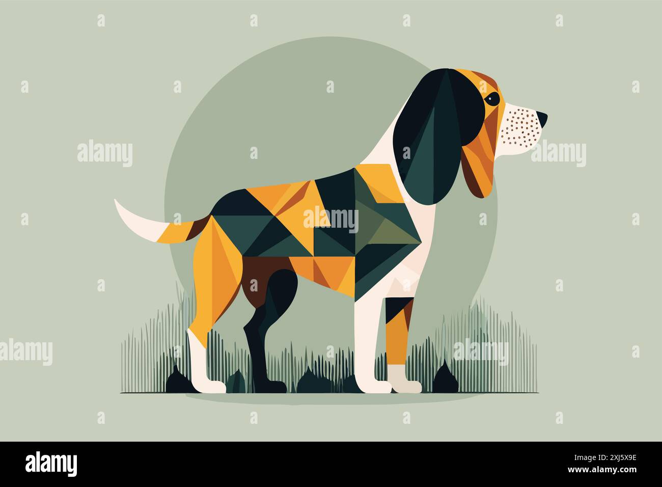 Folk art dog painting hi-res stock photography and images - Alamy