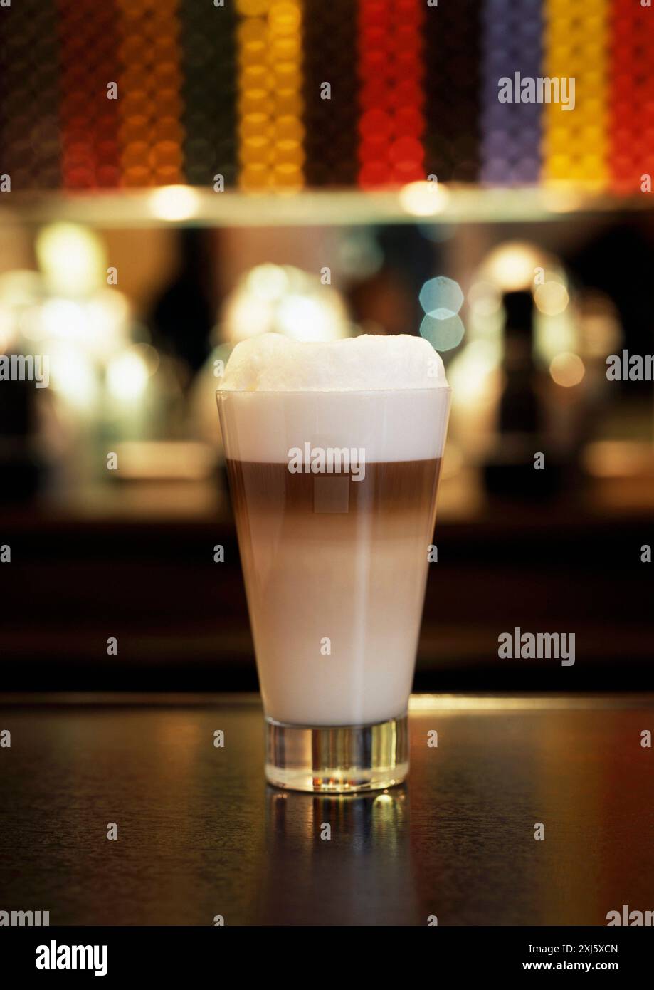 Café latté Machiato Stock Photo - Alamy