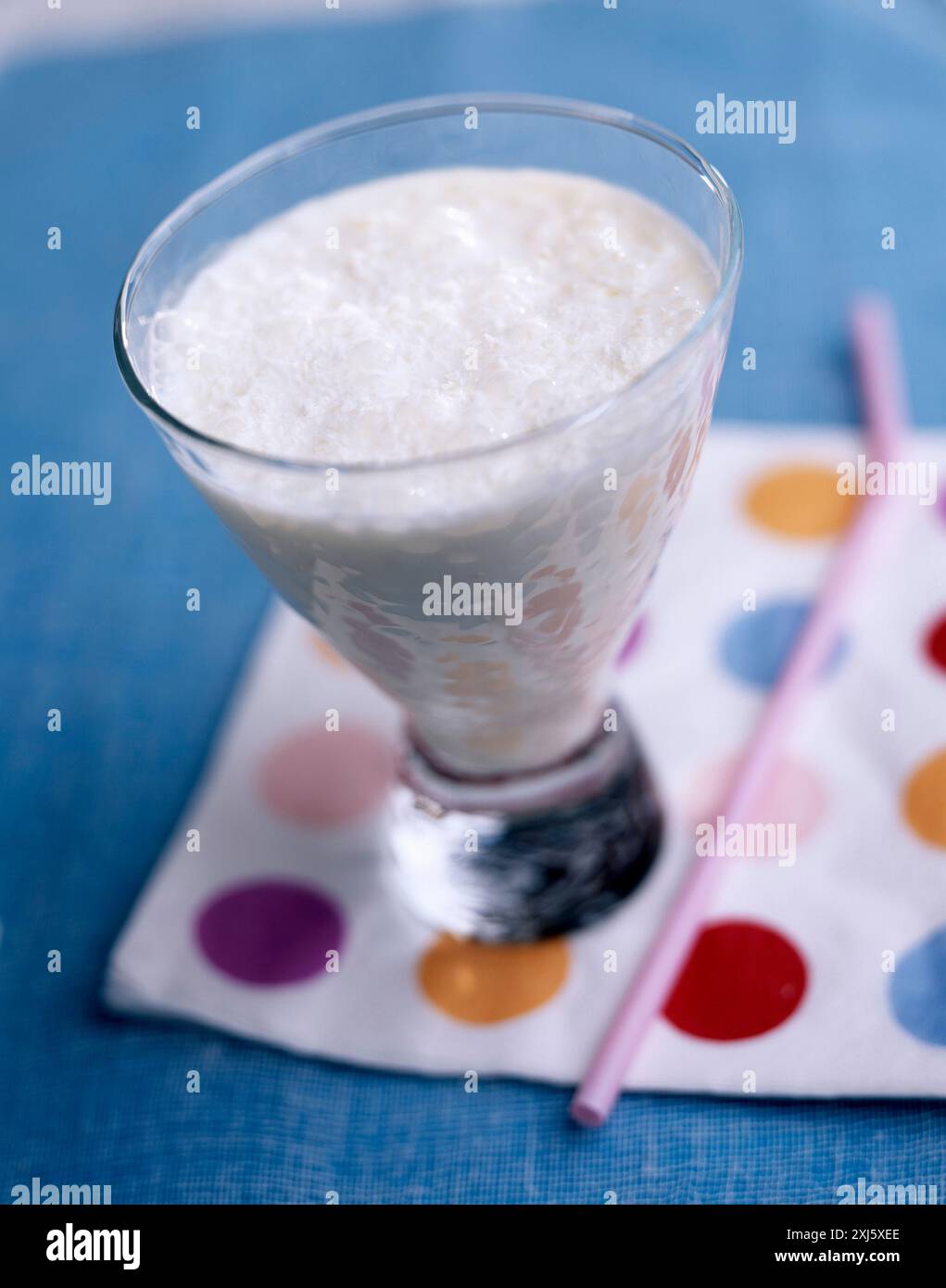 Coconut Danette milk shake Stock Photo - Alamy