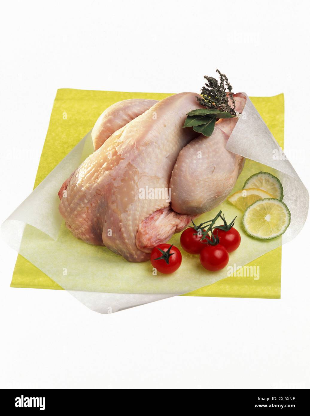 Whole raw chicken Stock Photo - Alamy