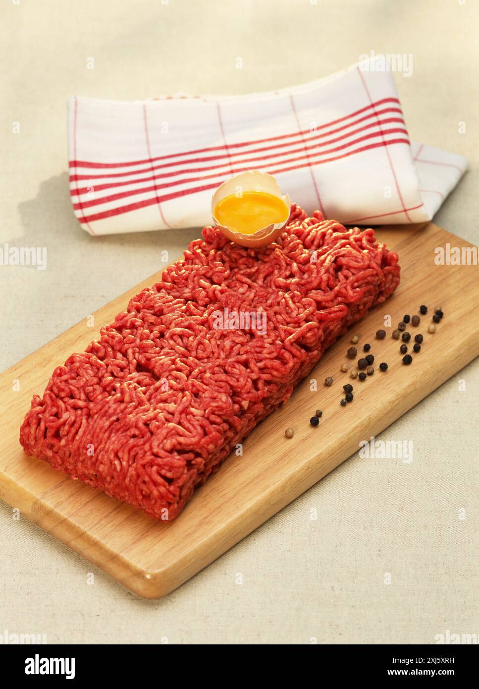 Raw ground meat Stock Photo - Alamy