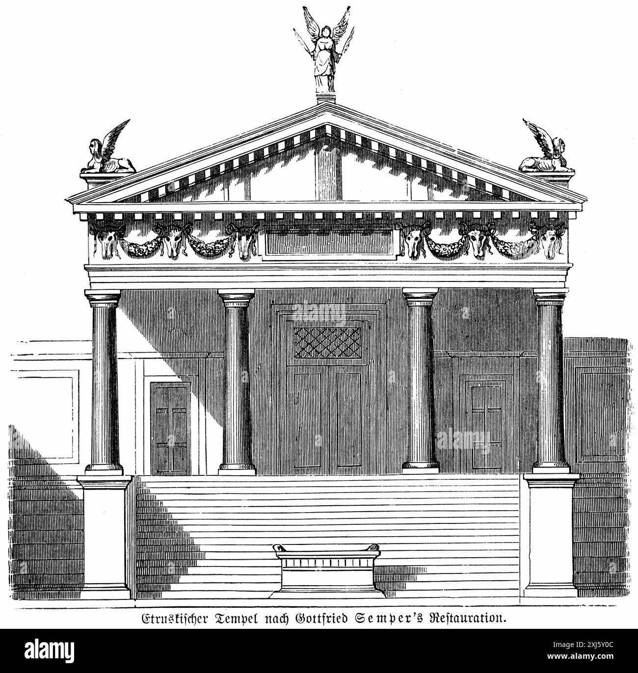 Restored Etruscan temple, Etruscans, Etruscans, Roman Empire ...