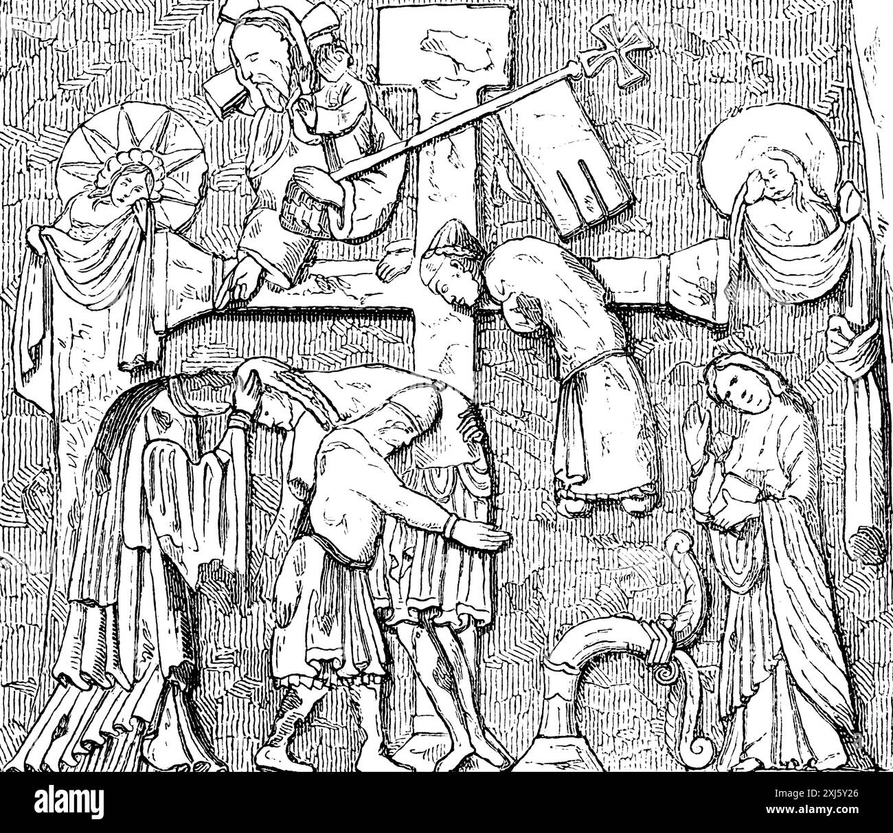 Relief on the Externsteine, Externsteine in Horn-Bad Meinberg, Germany ...