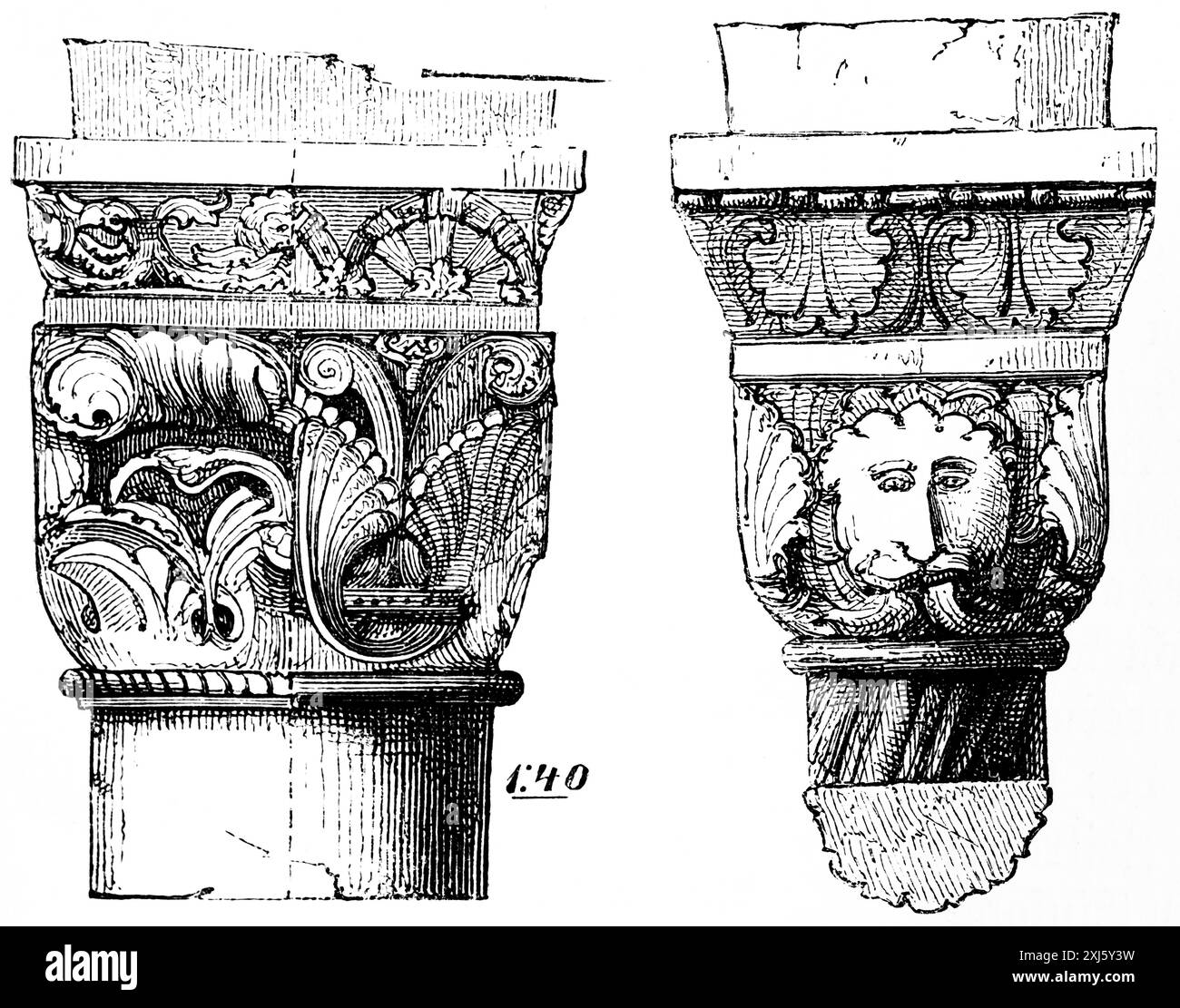 Romanesque face Cut Out Stock Images & Pictures - Alamy