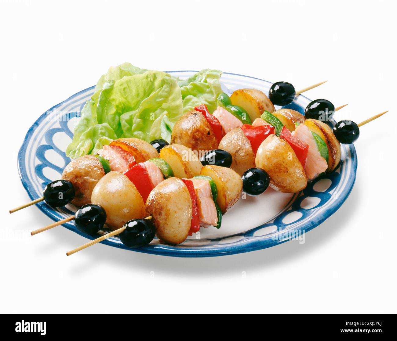 Fish brochettes Cut Out Stock Images & Pictures - Alamy