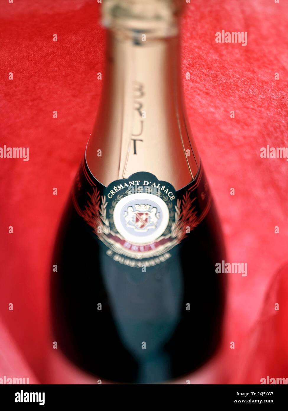 Alsace wine bottle hi-res stock photography and images - Alamy