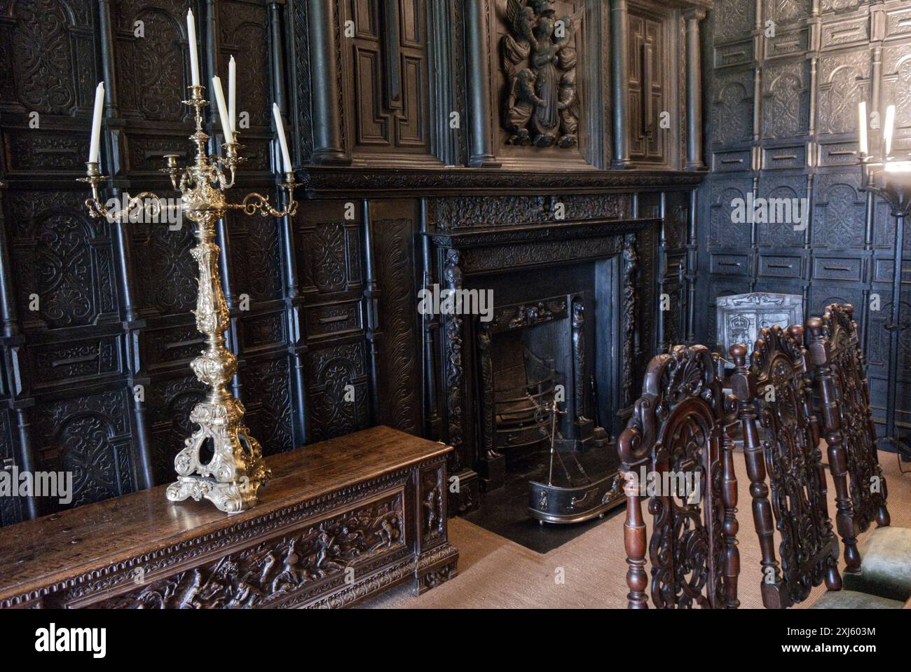 Ireland - Malahide Castle's Earliest Room Stock Photo - Alamy
