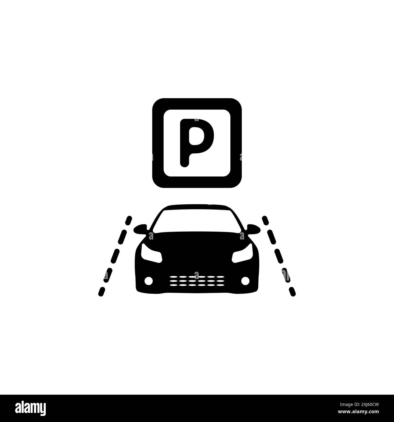 Vector icon of parking with cars. Parking sign vector. Car vector icon ...
