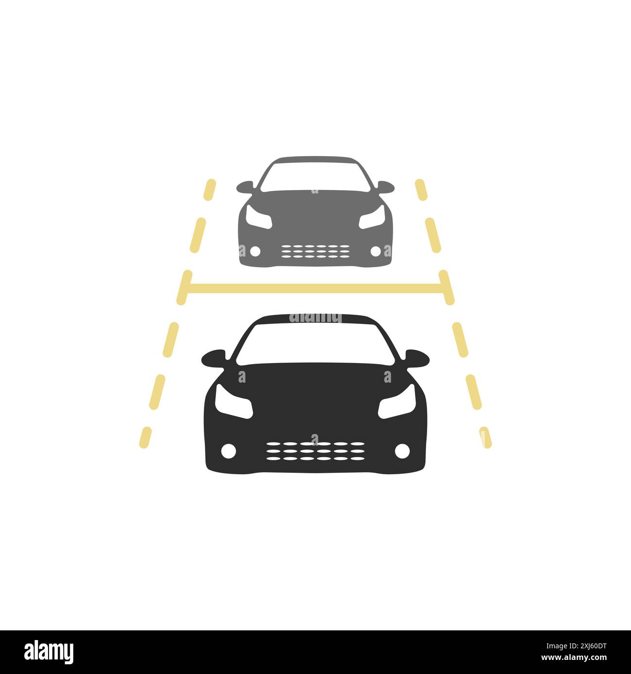 Vector icon of parking with two cars. Parking sign vector. Car vector ...