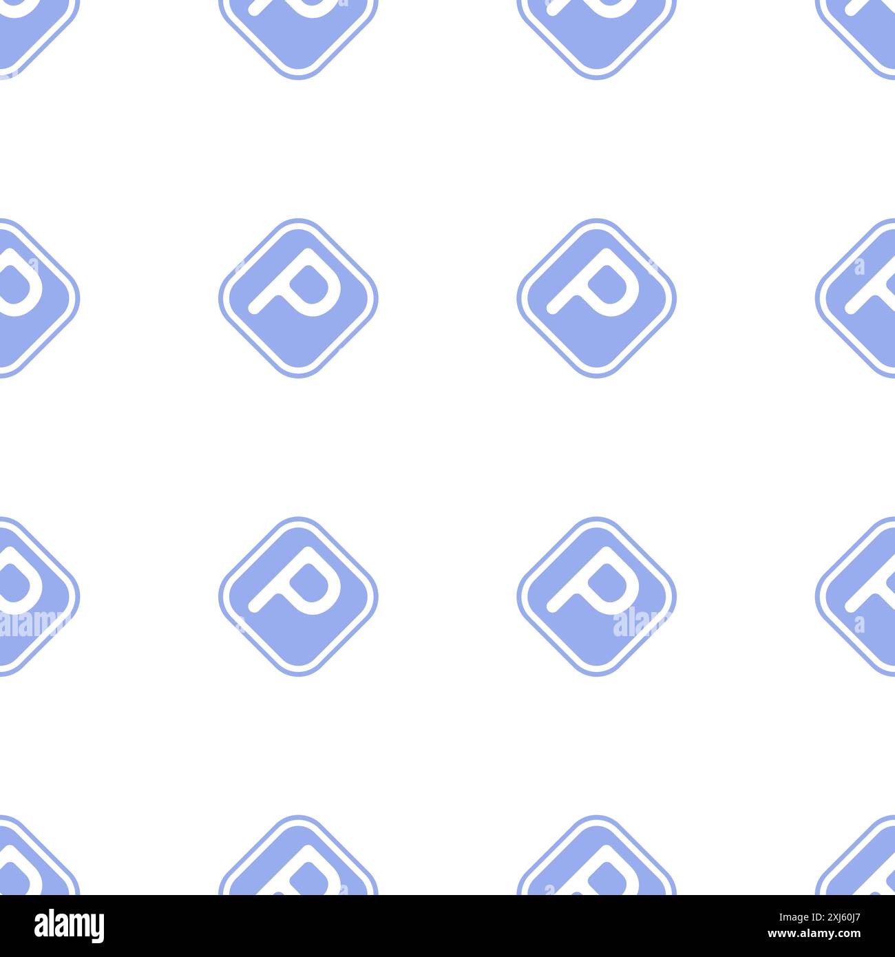 Seamless pattern parking sign vector. The endlessly repeating parking ...