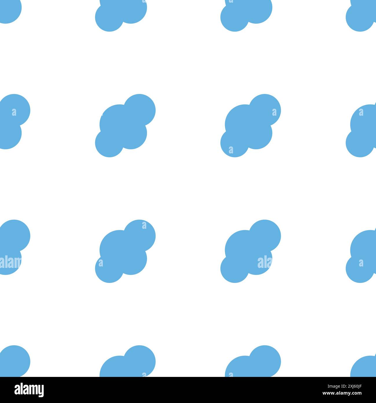 The endlessly repeating cloud icon. Simple web background vector. Cloud ...