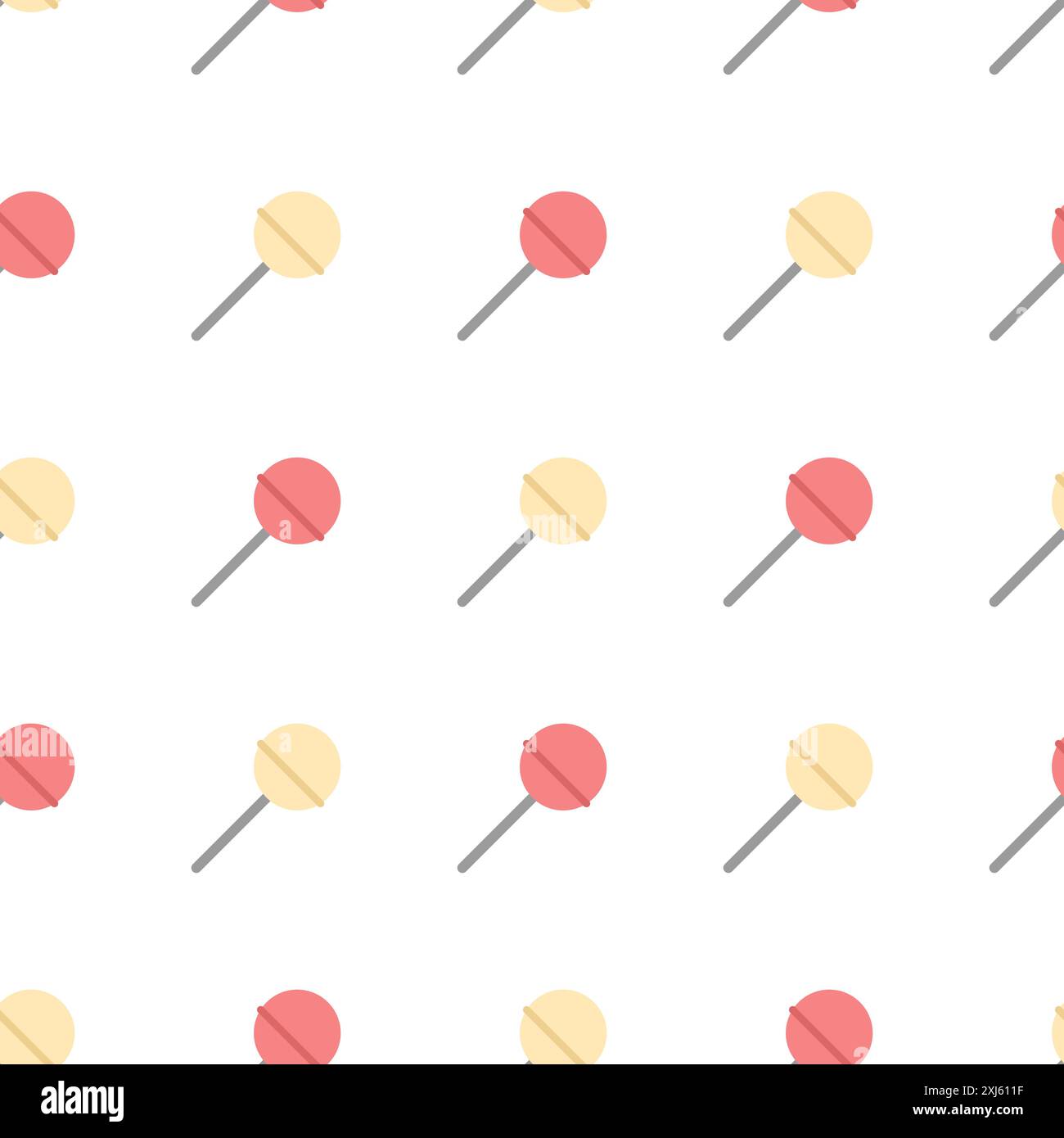 Lollipop icon that repeats endlessly. Simple web background vector ...