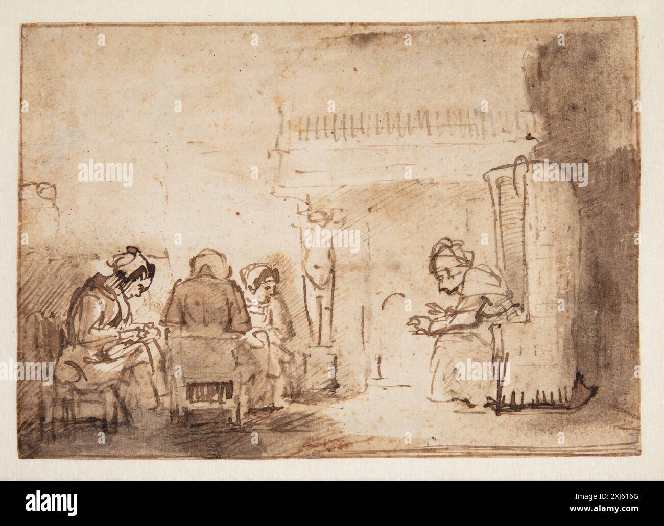 The Women at the Fireplace in Rembrandt's House Drost, Willem 1633 ...