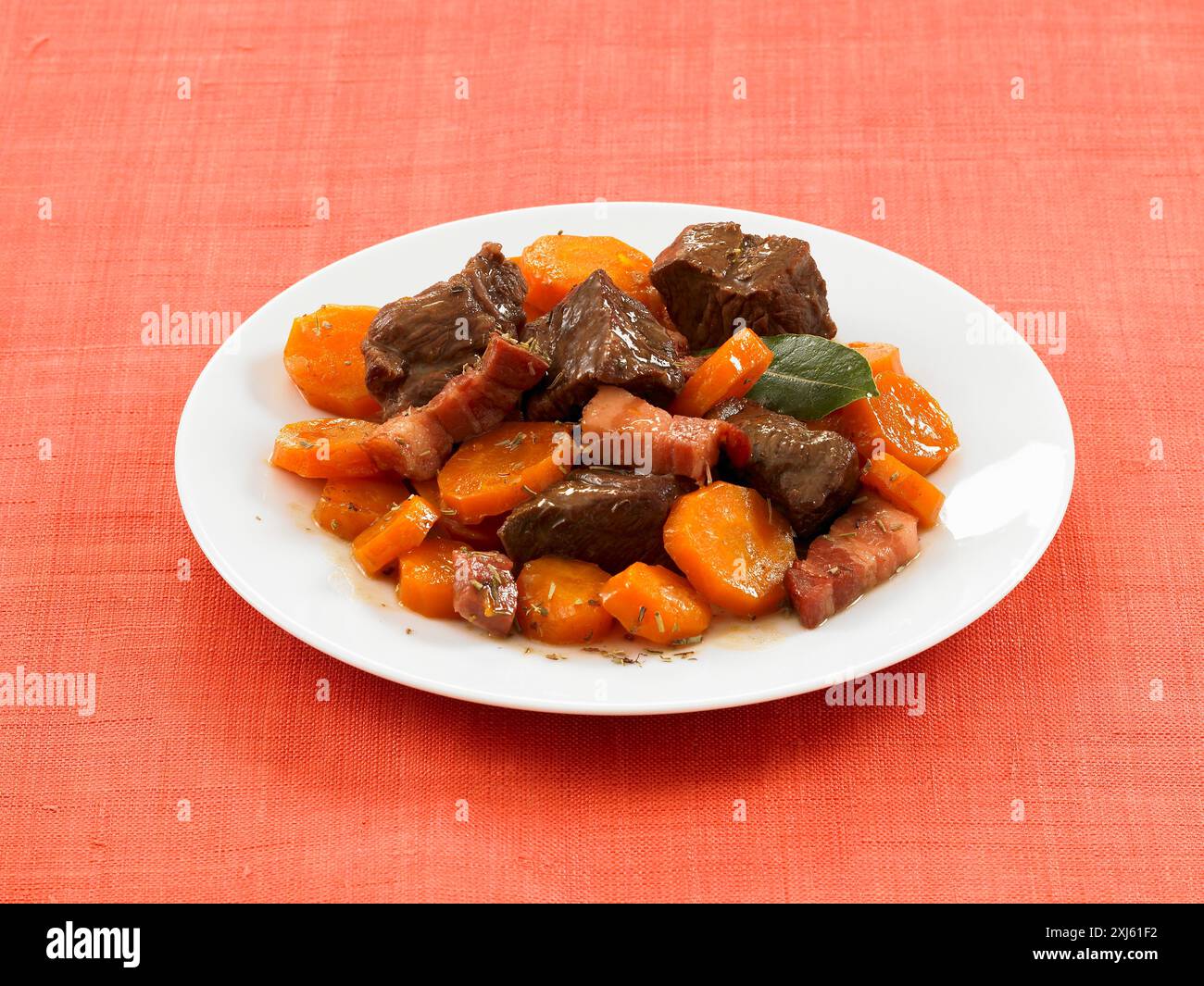 Beef and carrot stew Stock Photo - Alamy