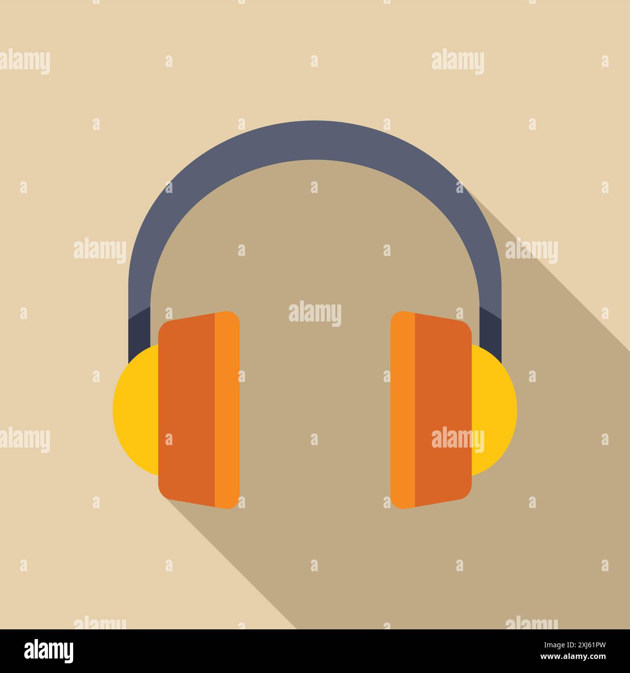 Modern wireless headphones with noise cancelling feature, perfect for listening to music ...