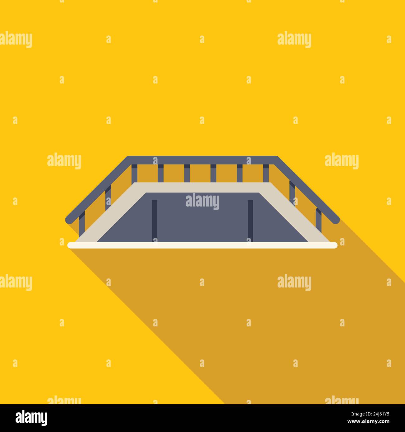Long bridge structure crossing Stock Vector Images - Alamy
