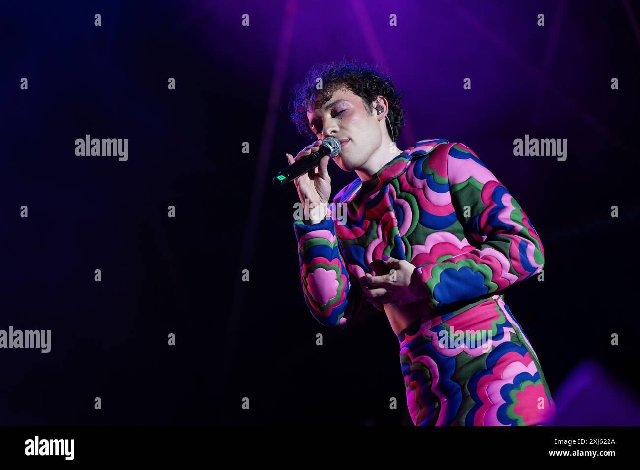 Madrid, Spain. 07th July, 2024. Swiss artist Nemo, winner of Eurovision ...