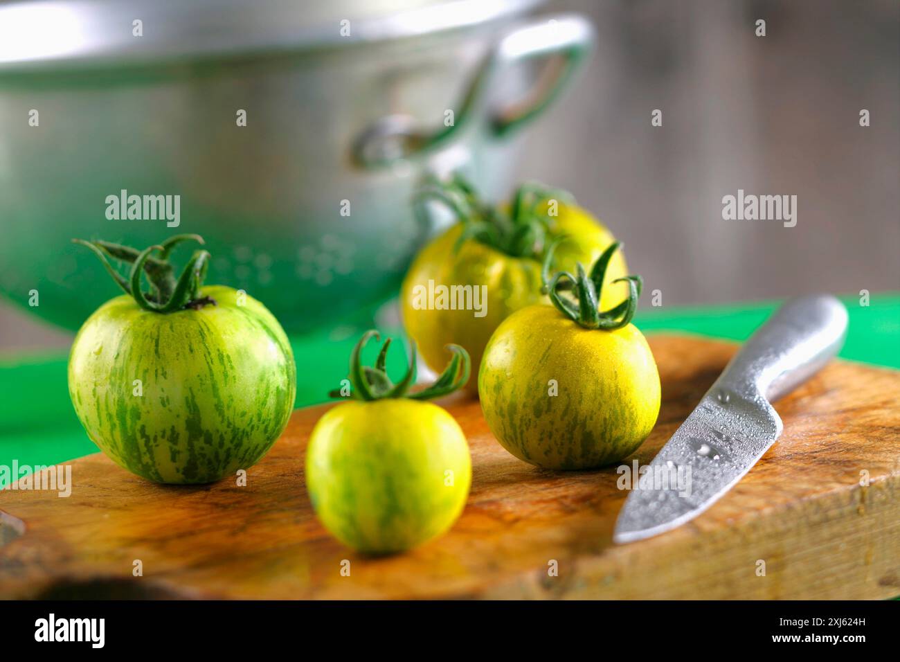 Green Zerba tomatoes Stock Photo - Alamy