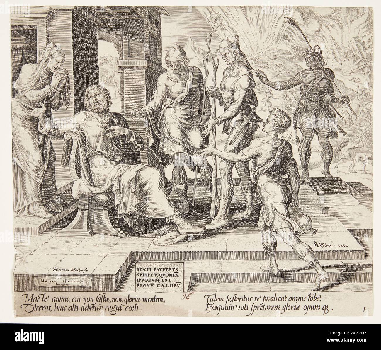 Blessed are the poor in spirit. Job receiving the ill news of his ...