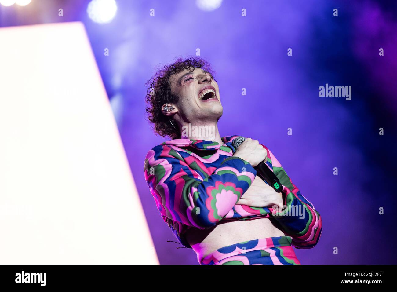 Madrid, Spain. 07th July, 2024. Swiss artist Nemo, winner of Eurovision ...