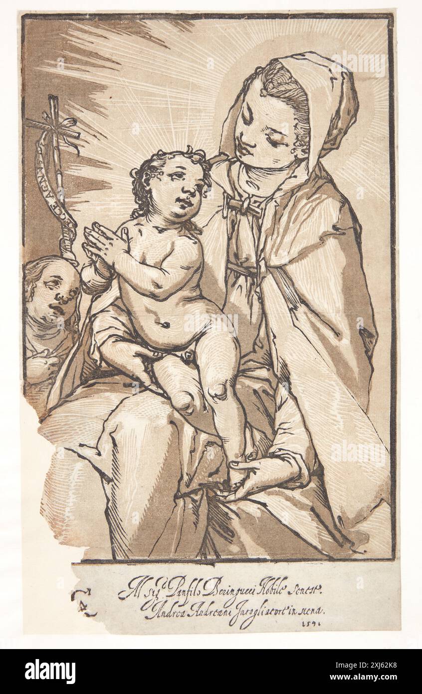 The Virgin Mary with the Jesus child Andreani, Andrea 1558 - 1629 ...