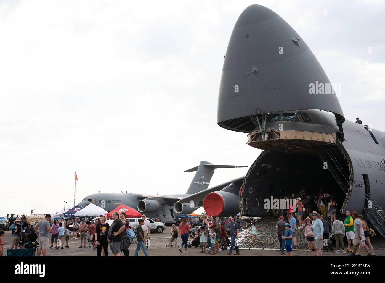 Guests tour static displays assigned to Travis Air Force Base during ...