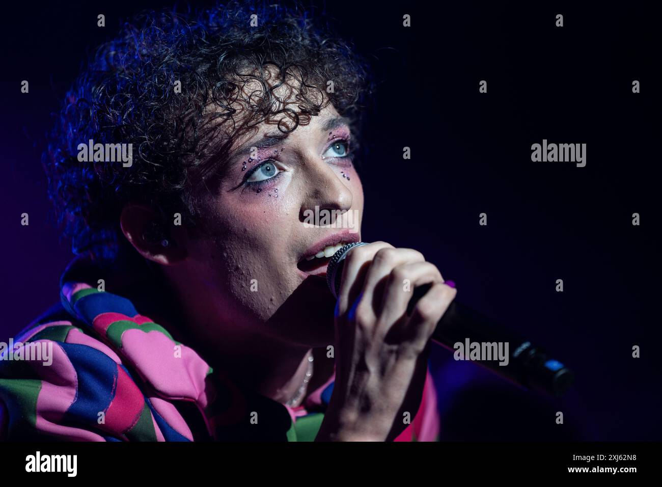 Madrid, Spain. 07th July, 2024. Swiss artist Nemo, winner of Eurovision ...