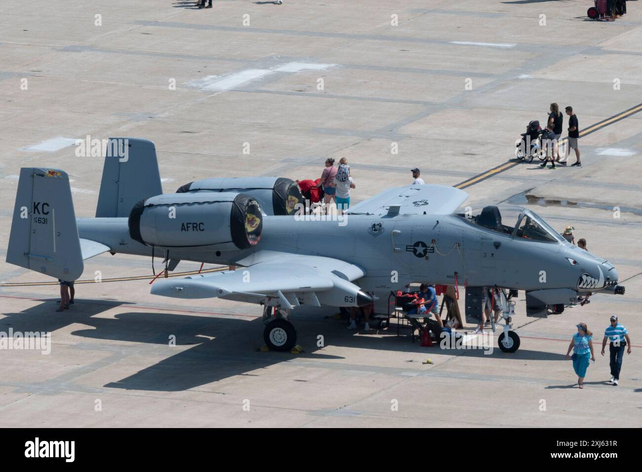 A U.S. Air Force A-10C Thunderbolt II aircraft assigned to the 442d ...