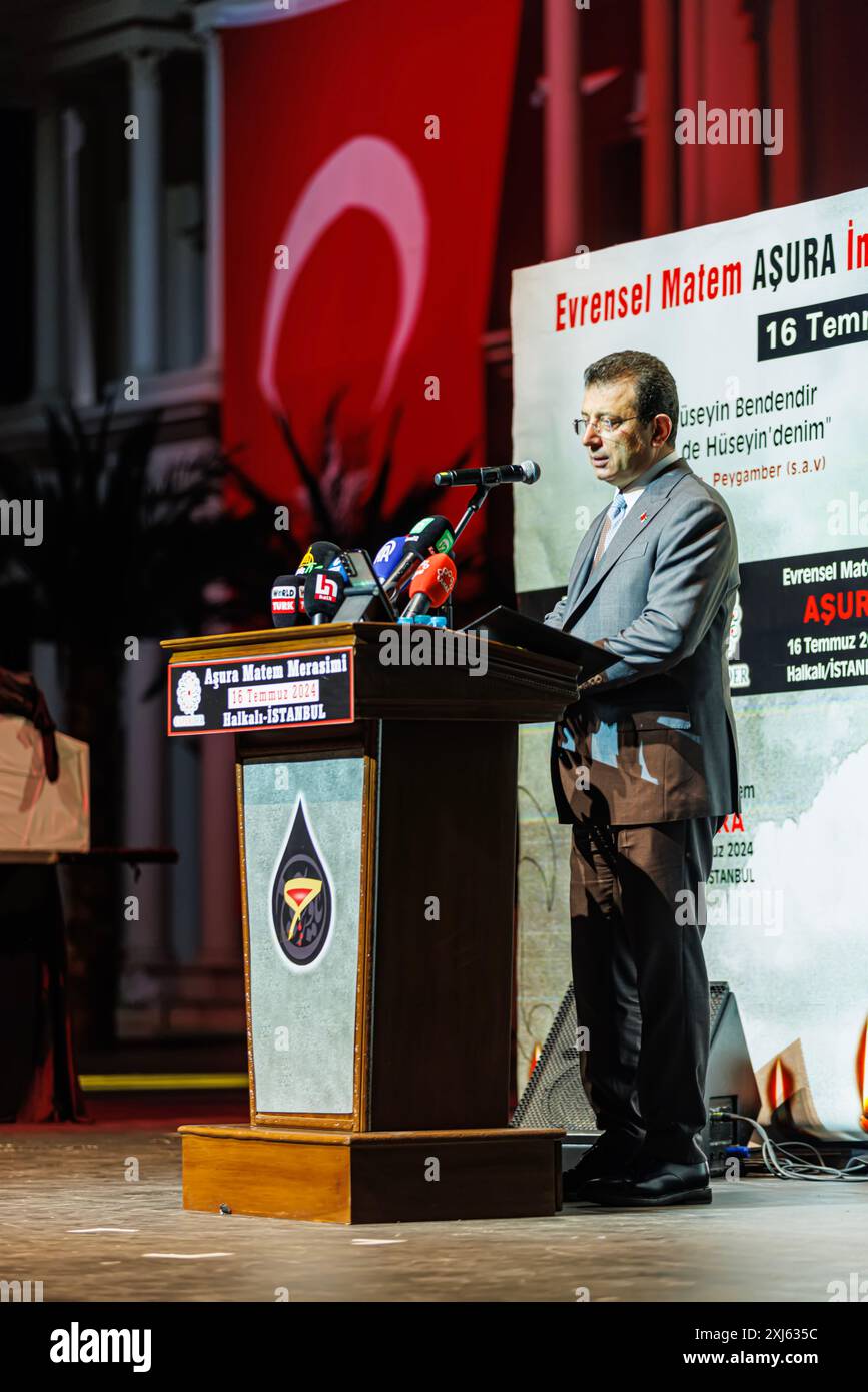 Istanbul Turkey 16 July 2024; Istanbul Metropolitan Municipality Mayor ...