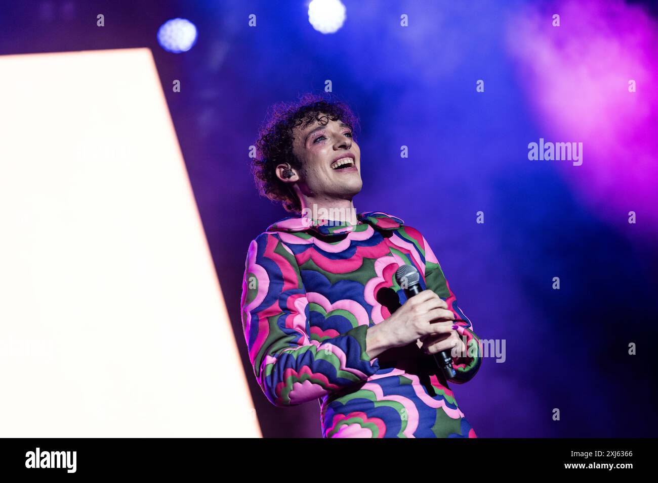 Madrid, Spain. 07th July, 2024. Swiss artist Nemo, winner of Eurovision ...