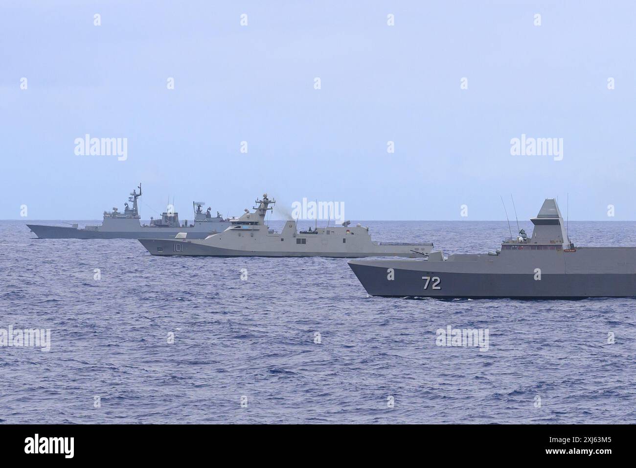 The Singaporean Formidable-class stealth frigate RSS Stalwart (72 ...