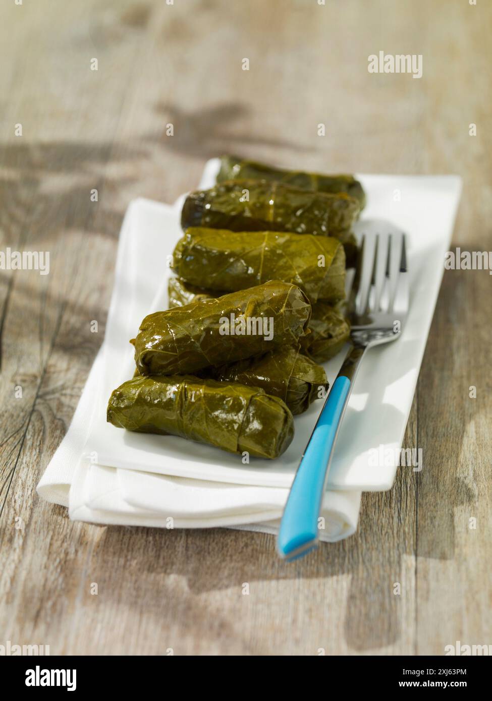 Stuffed vine leaves Stock Photo - Alamy
