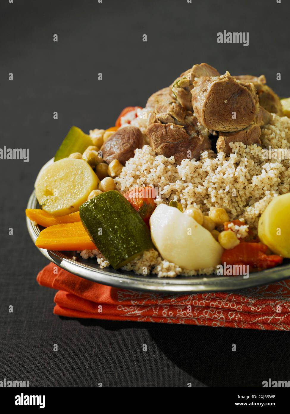 Garnished barley Couscous Stock Photo - Alamy