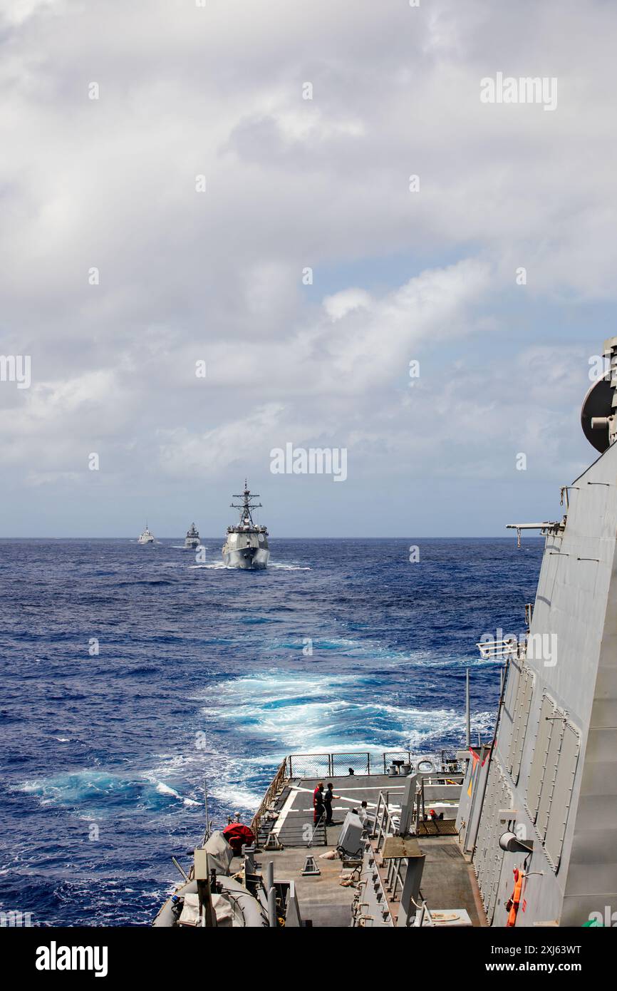 The Arleigh Burke-class guided missile destroyer USS Fitzgerald (DDG 62 ...