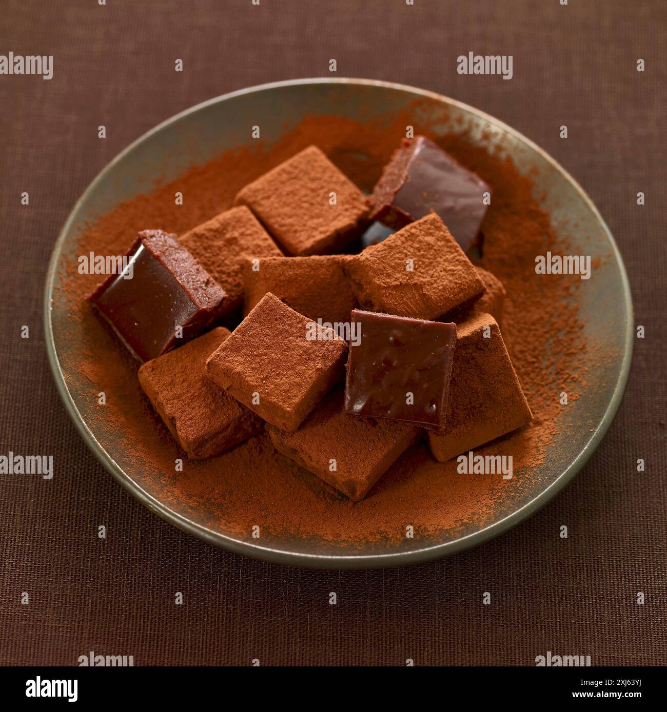 Square shaped chocolate hi-res stock photography and images - Alamy