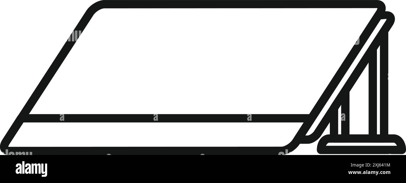 Black and white sun shade fabric awning Stock Vector Images - Alamy