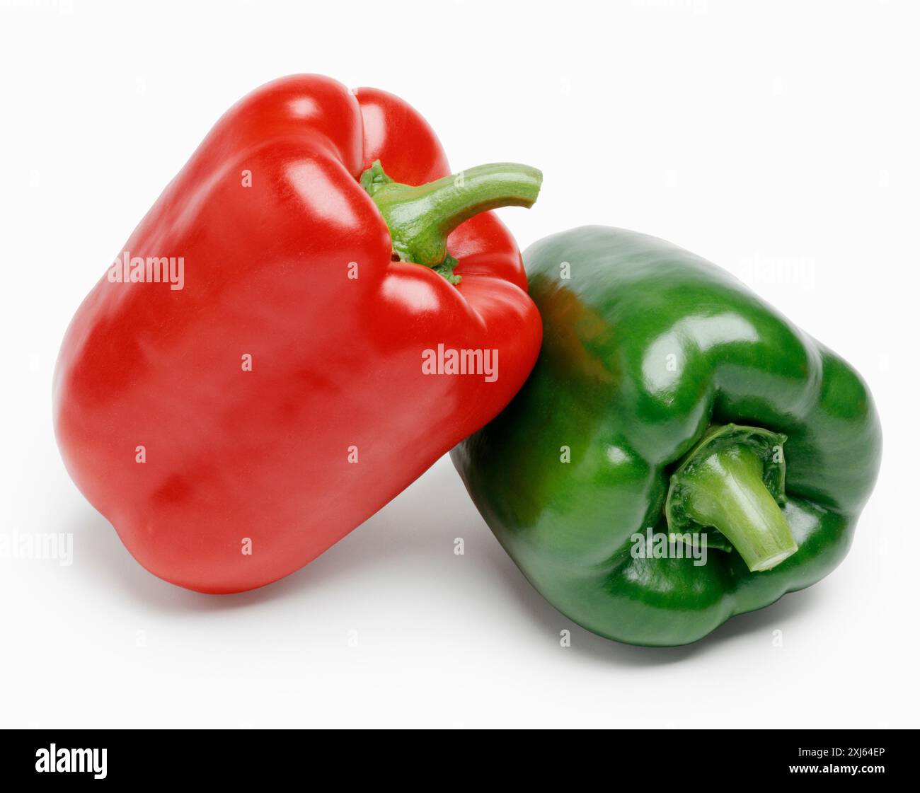 Cut out red and green peppers Stock Photo - Alamy