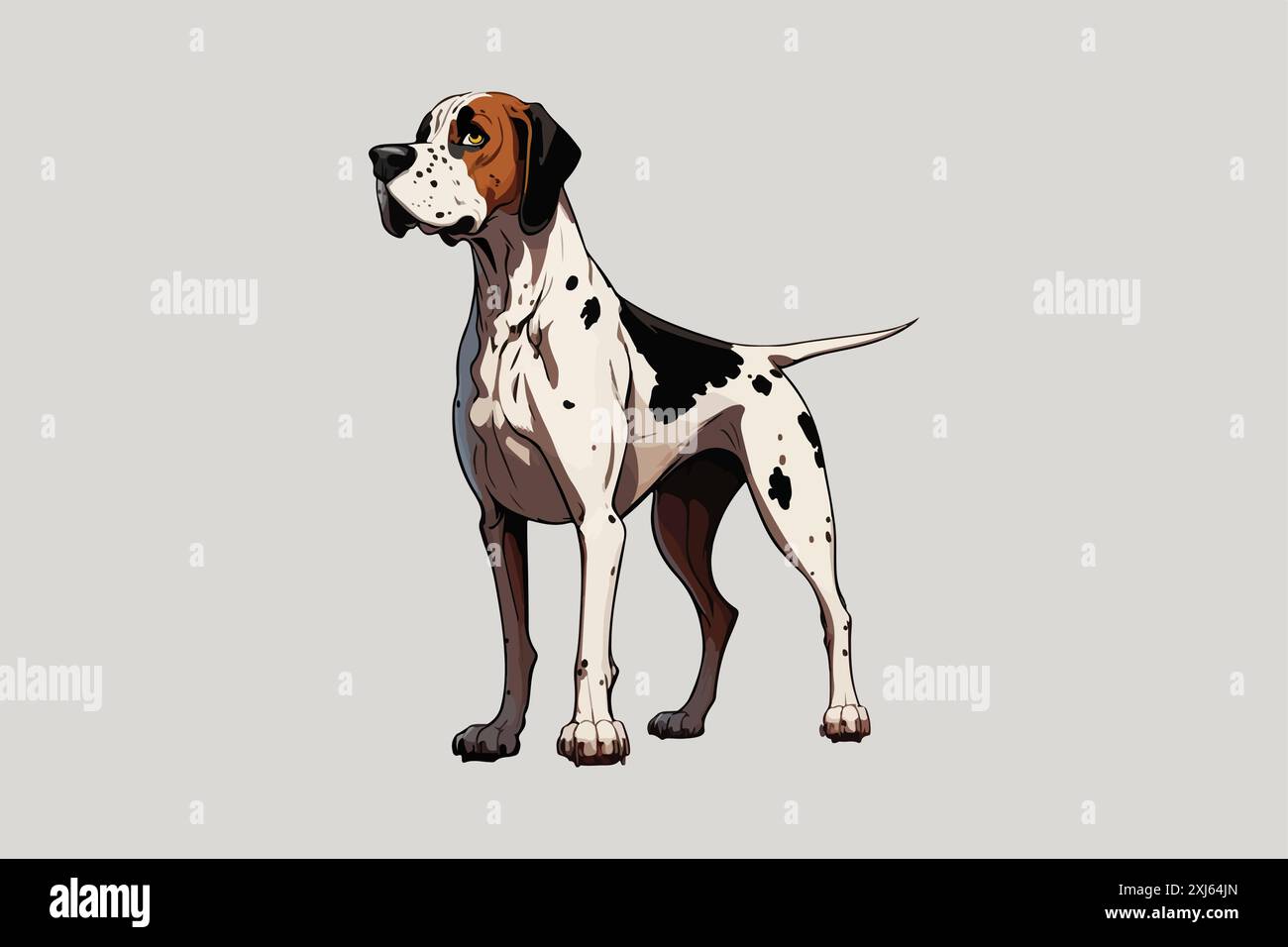 Dog full body character cartoon vector illustration Stock Vector Image ...