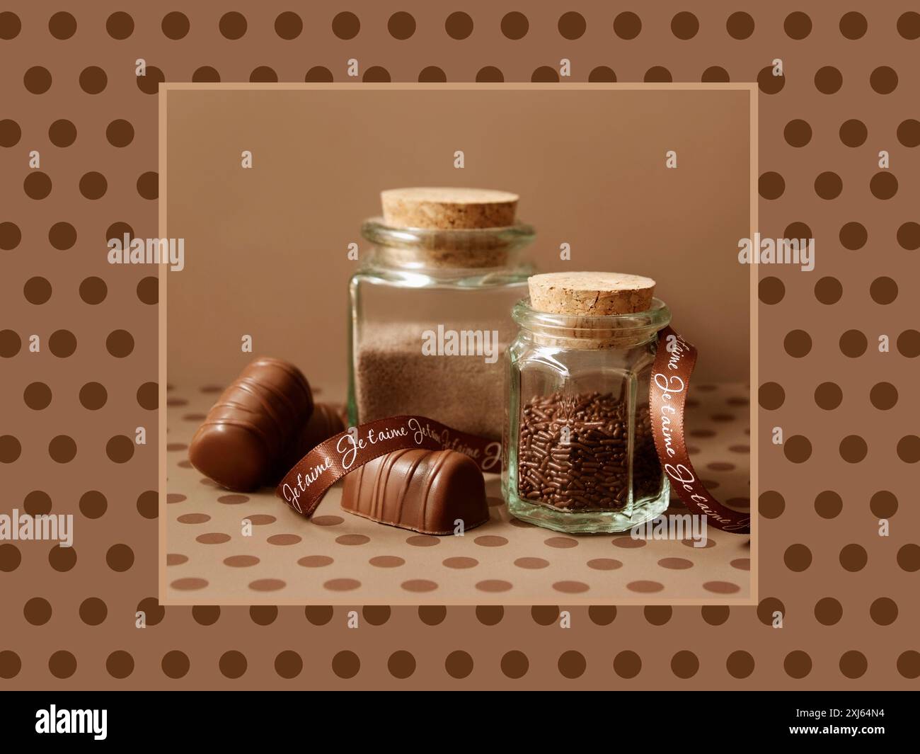 Composition with different forms of chocolate Stock Photo - Alamy