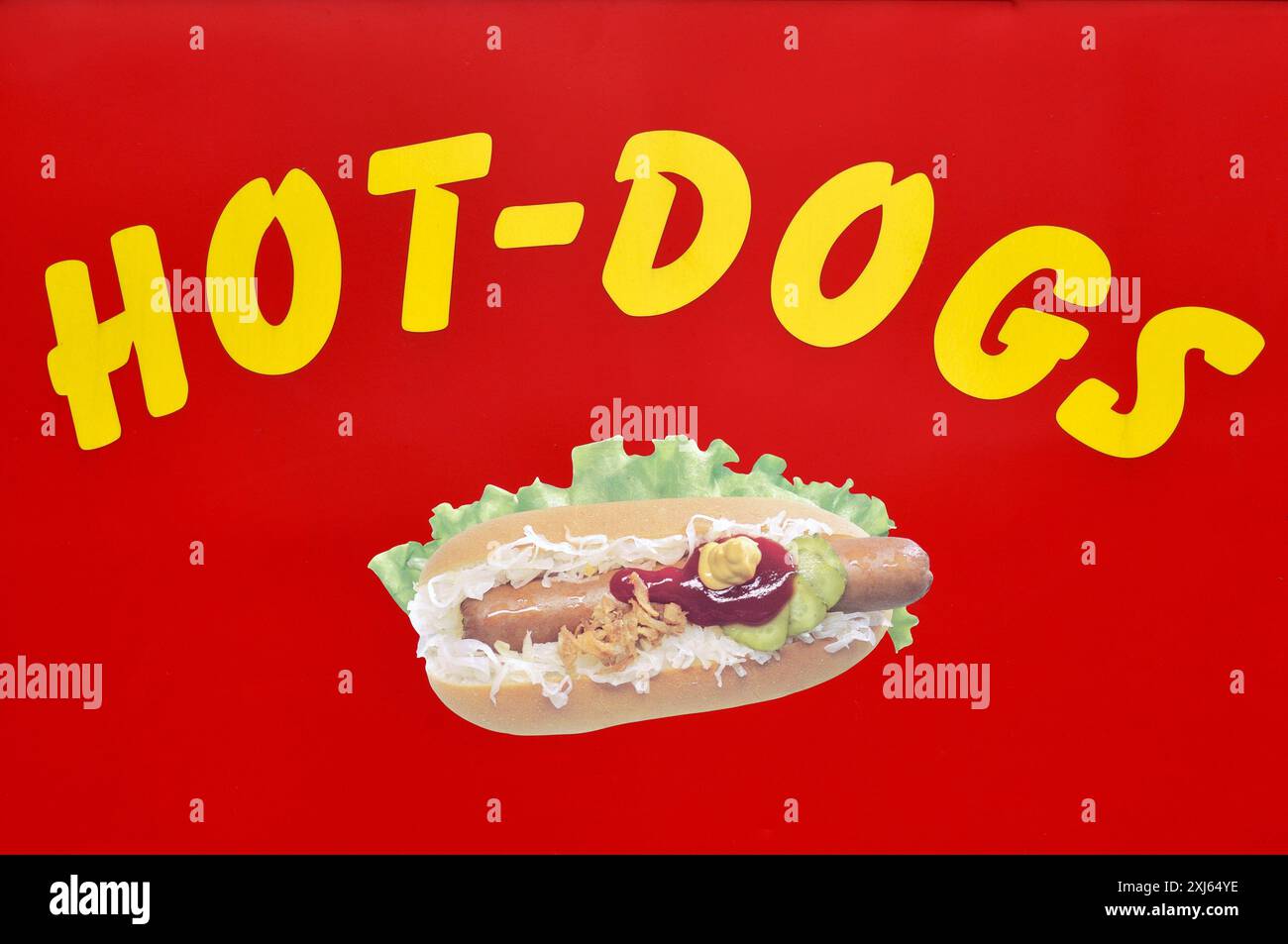 Hot dog sign hi-res stock photography and images - Alamy