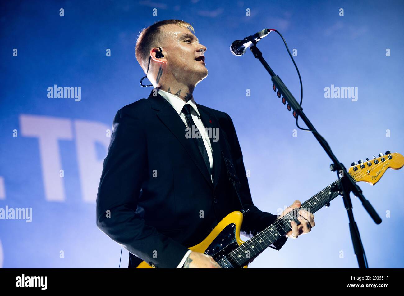 London, United KIngdom. 16th July 2024. Matt Skiba leads Alkaline Trio ...