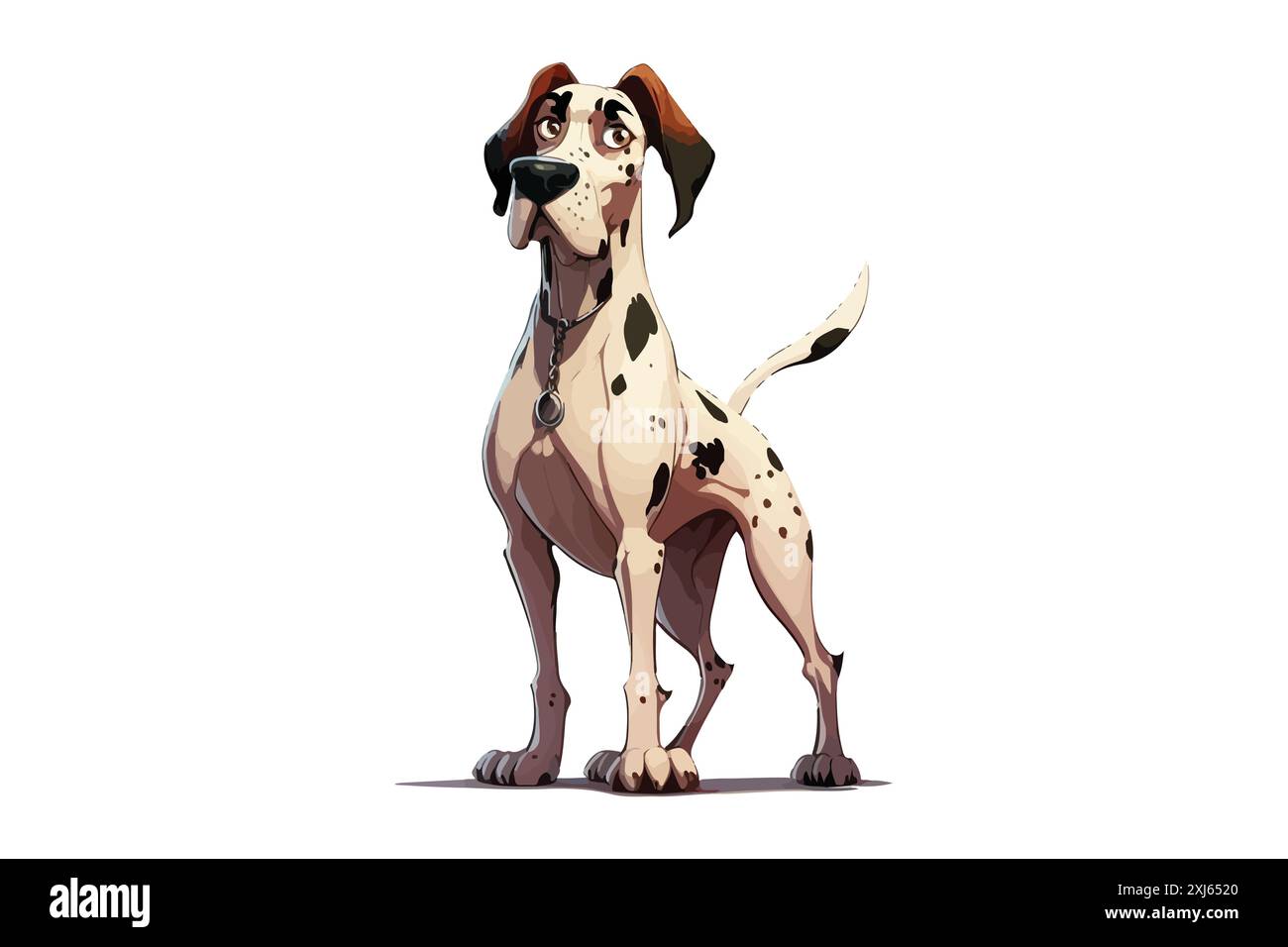 Dog full body drawing Cut Out Stock Images & Pictures - Alamy