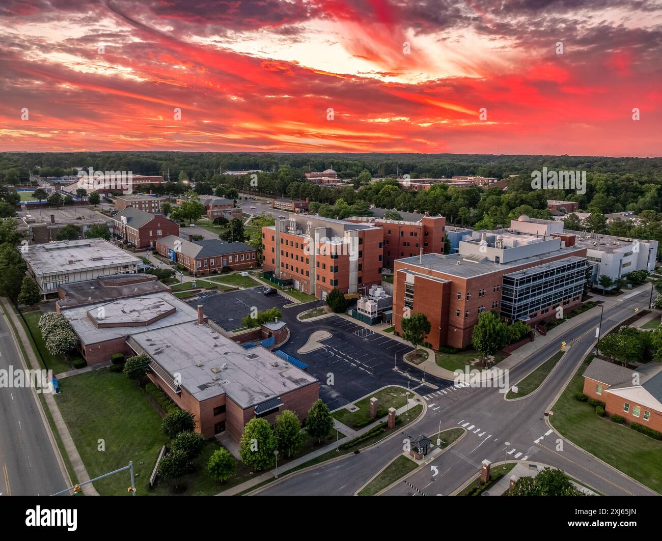 Aerial view of Fayetteville state university historically black college ...