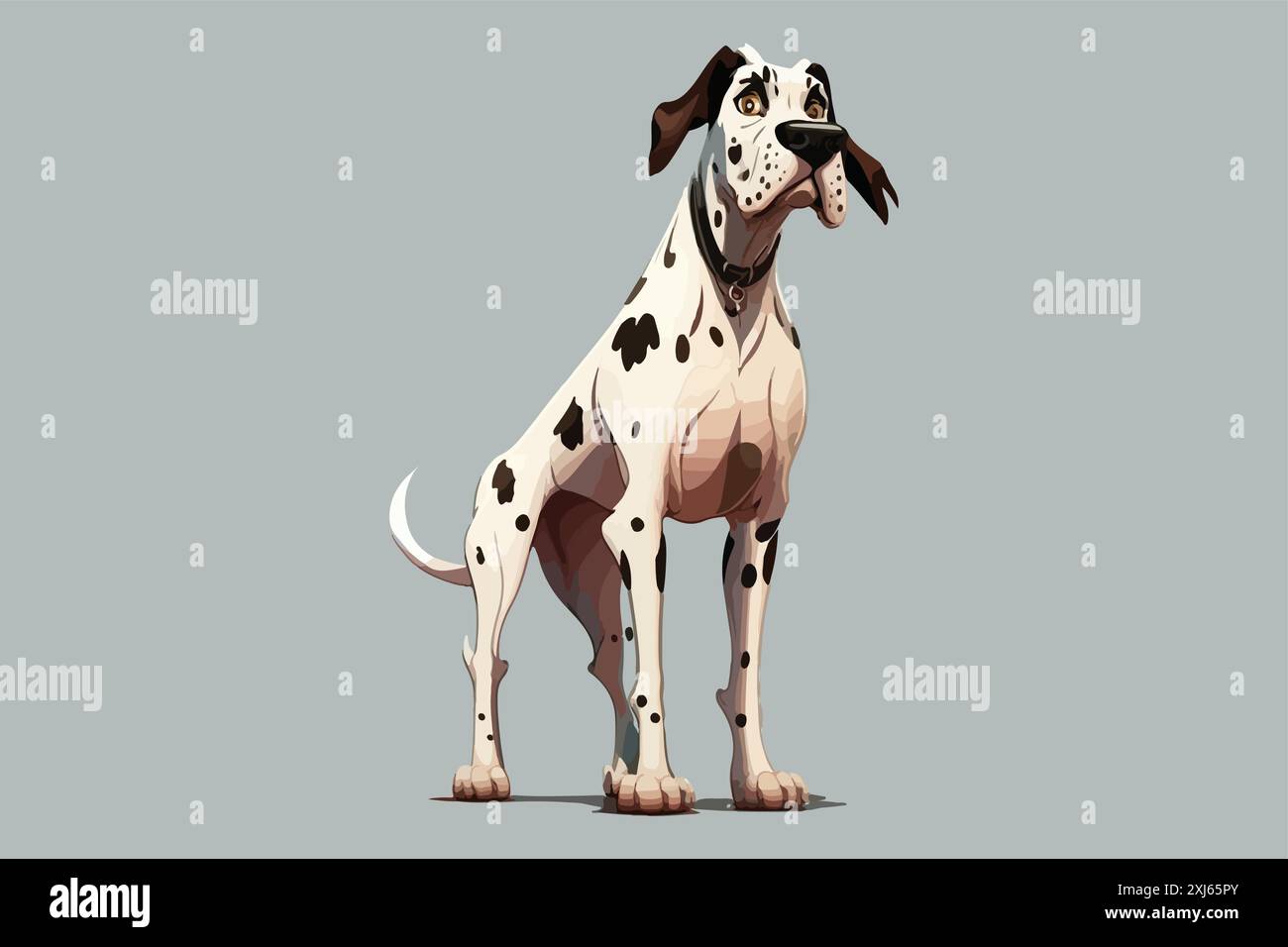 Dog full body character cartoon vector illustration Stock Vector Image ...