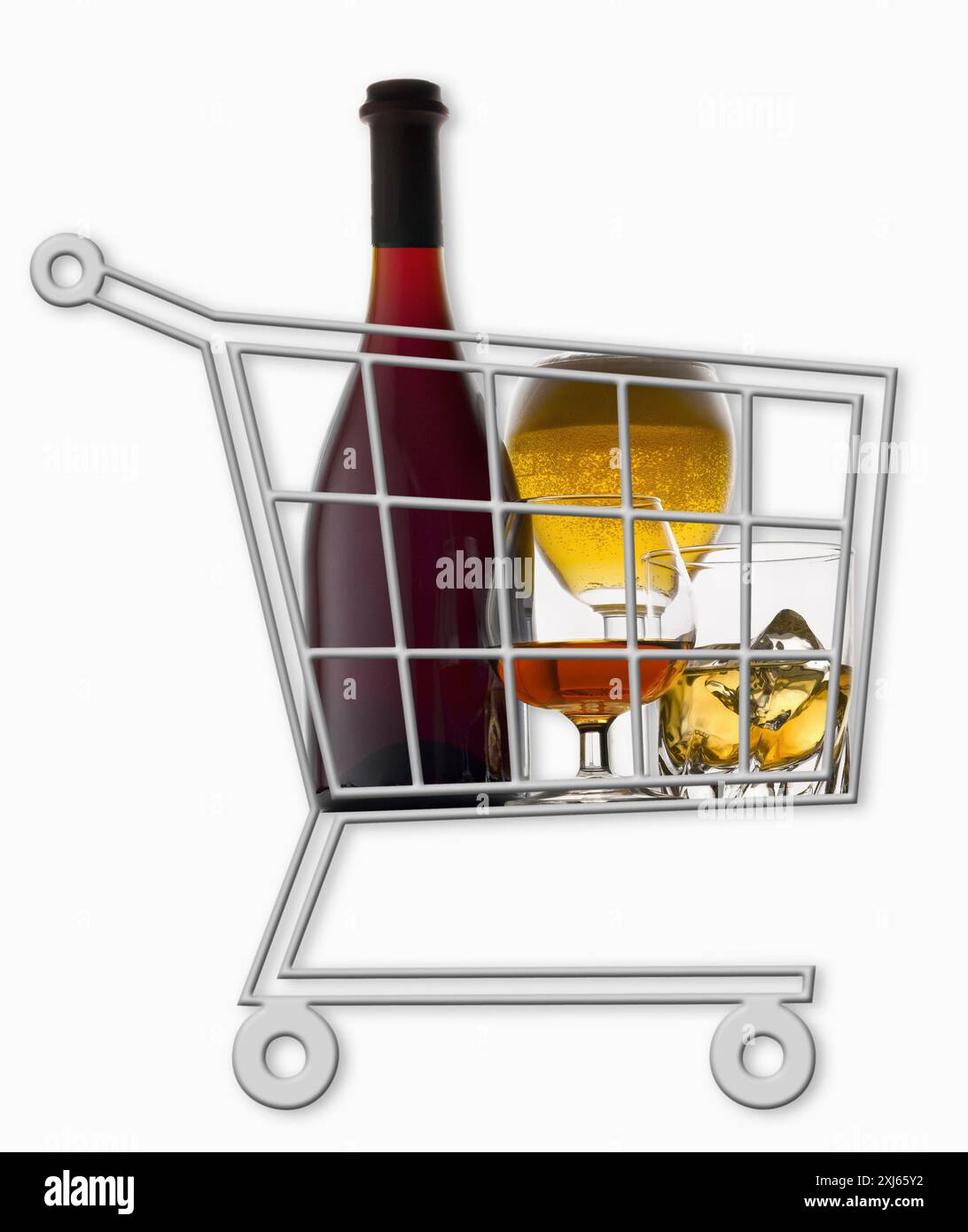 Trolley full of alcohol hi-res stock photography and images - Alamy