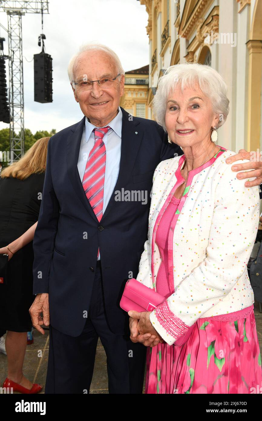 Edmund Stoiber und seine Ehefrau Karin beim Sommerempfang vom Bayerischen Landtag am 16.07.2024 ...