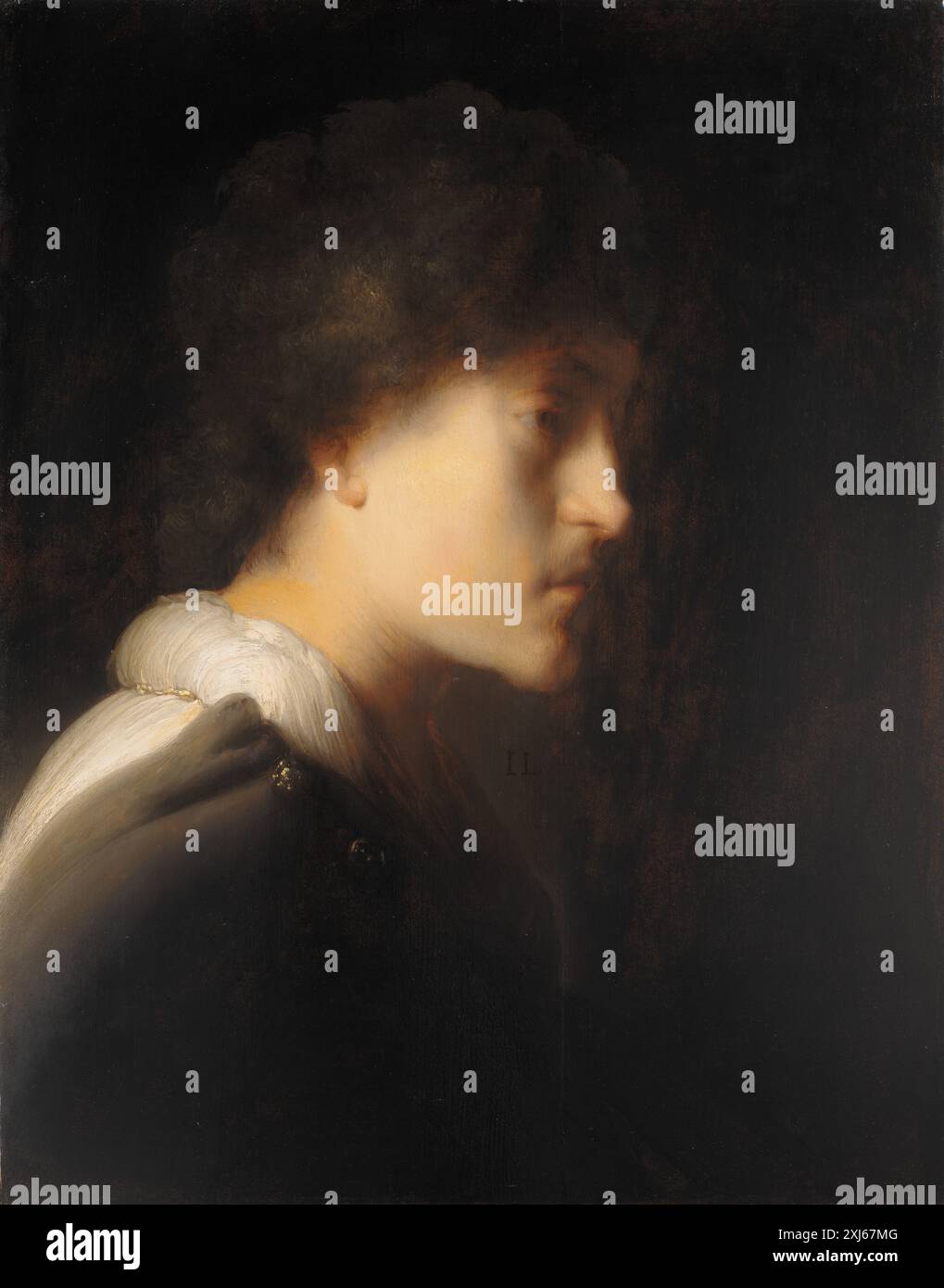 Baroque self-portrait by Jan Lievens (1607–1674) showing the artist’s ...