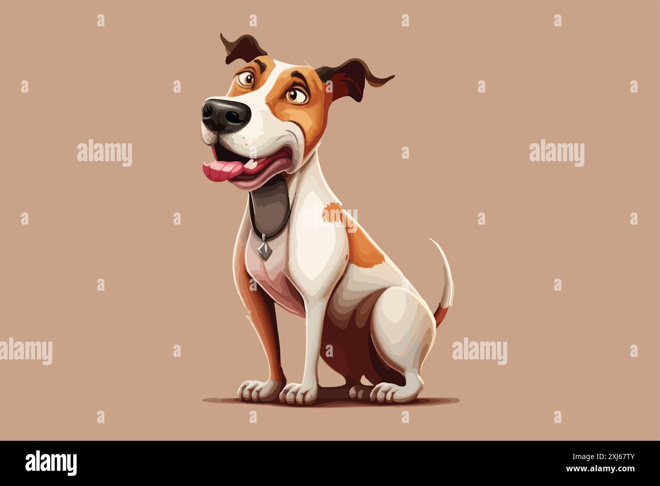 Dog full body drawing Stock Vector Images - Alamy
